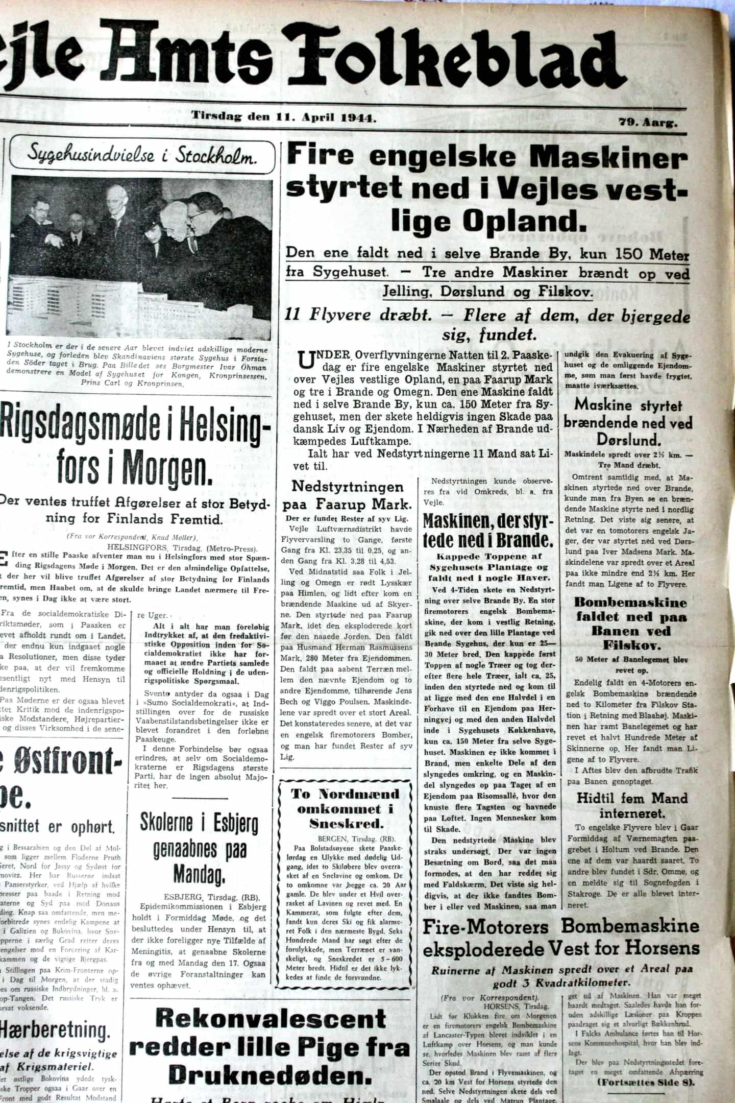 Erik samlede stumper af styrtet fly fra sin fars mark: 'Det styrt har ...