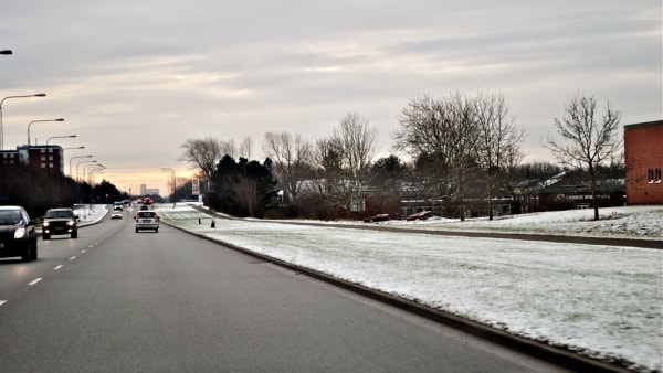 FOTOS: Vinterens første sne i Esbjerg | ugeavisen.dk
