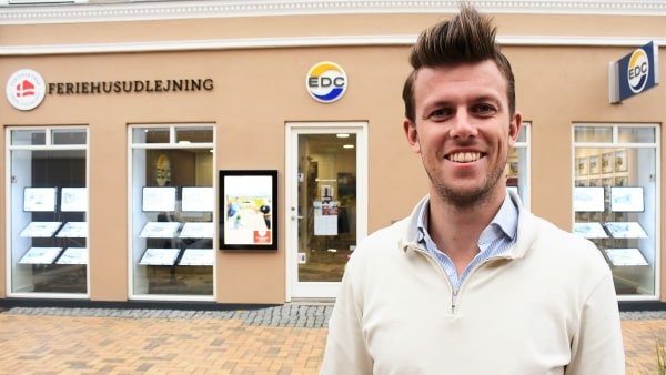 Markus er nu medejer af den EDC-butik, som han netop er blevet udlært i ...