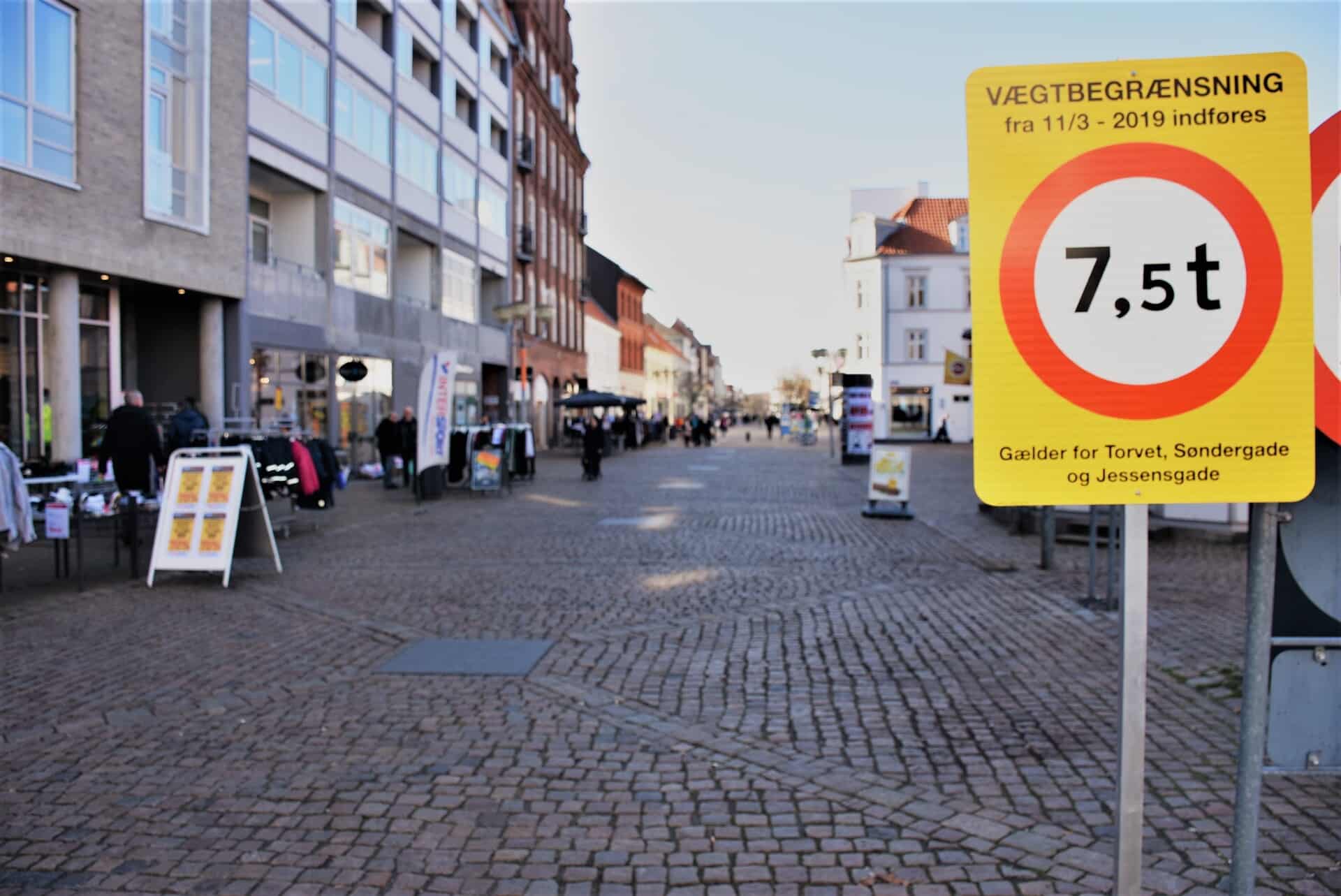 Renovering lukker gågaden for tung trafik | stiften.dk