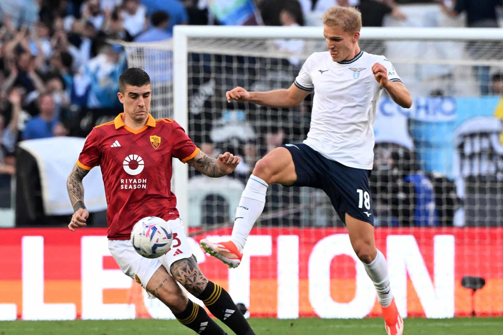 Isaksen hevet ud i pausen af derbynederlag til Roma | jv.dk