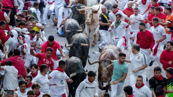 Ti personer såret under tyreløb i Pamplona | frdb.dk
