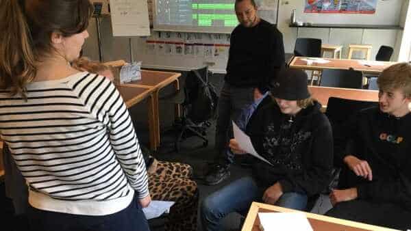 Kristian "Ufo" Humaidan fra rapperduoen Ufo & Yepa lavede workshop for ...