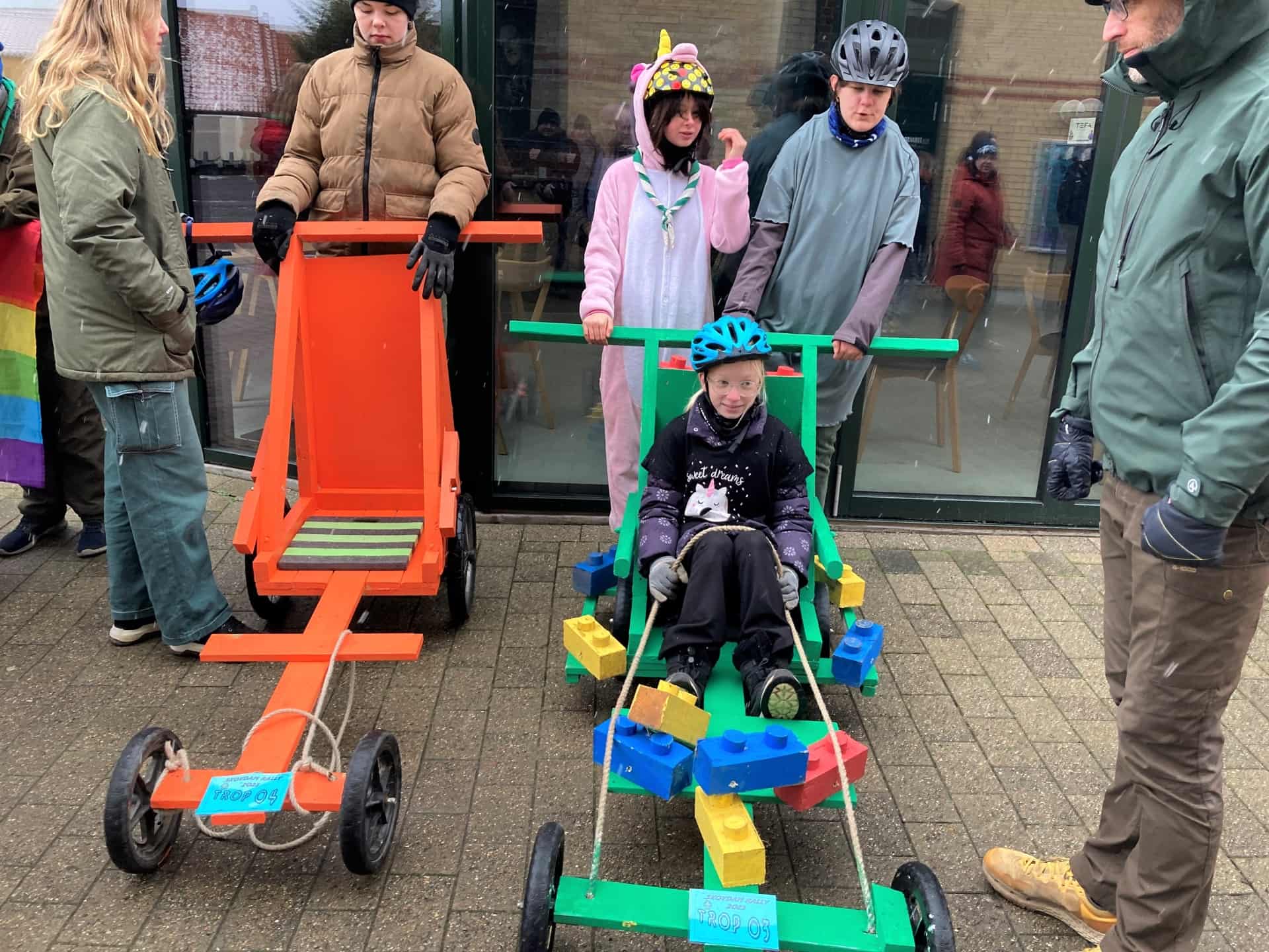 Spejdere med skub i: Skovdam Sæbekasserally 2023 blev afviklet i ...