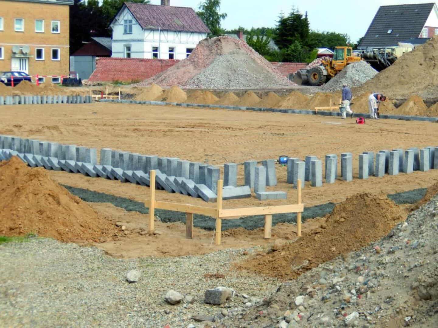 Soklen støbt til ny Rema 1000 i Skærbæk | ugeavisen.dk