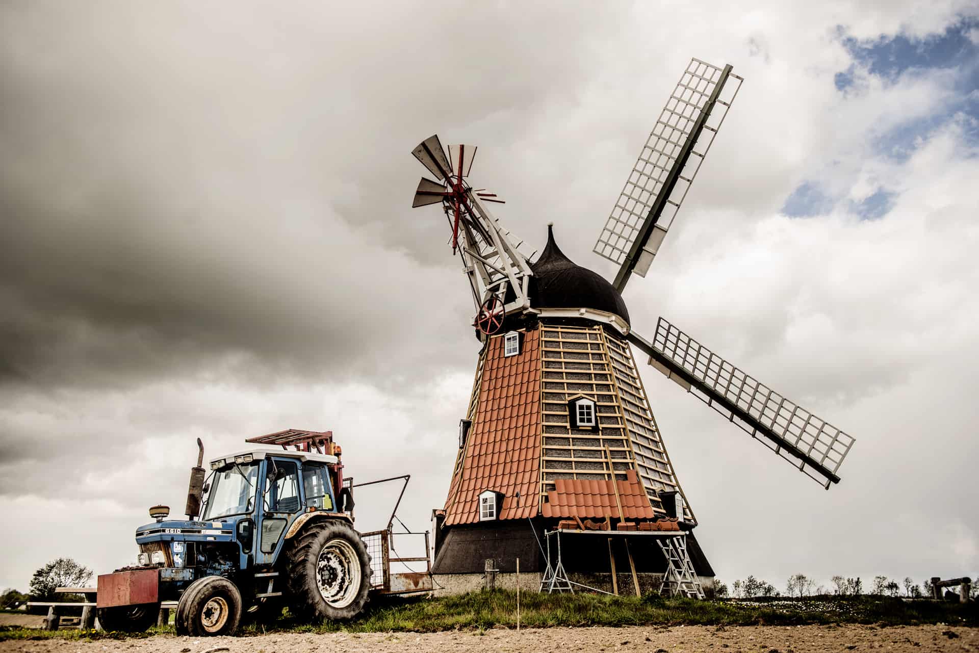 Bjerre Mølle først færdig til sommer: - Vi er ikke ret mange til at ...