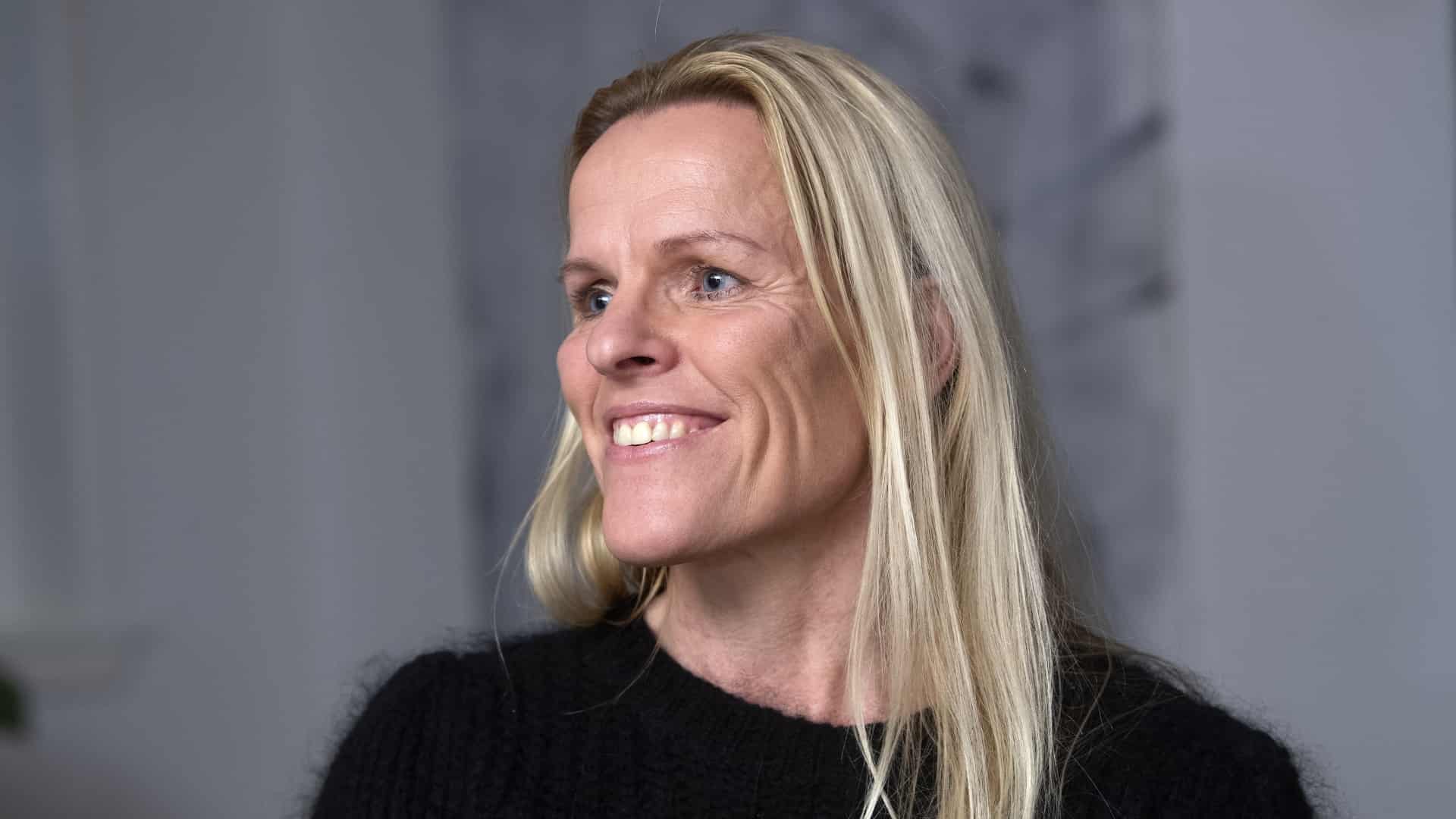 Mette havde taget familien med til første dag på jobbet: - Vi ...