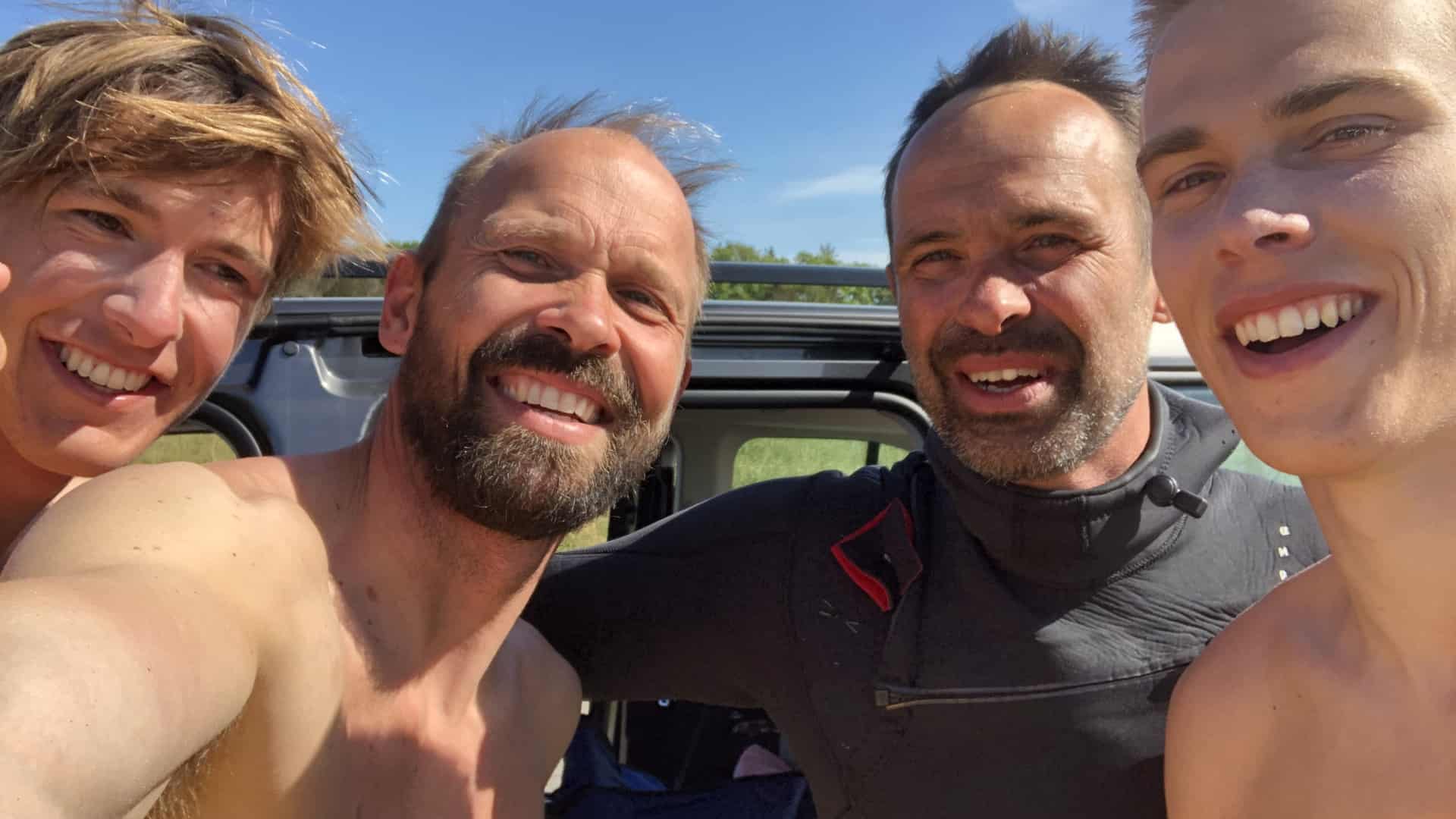 Brødre og sønner surfer rundt om Fyn på otte en halv time | ugeavisen.dk