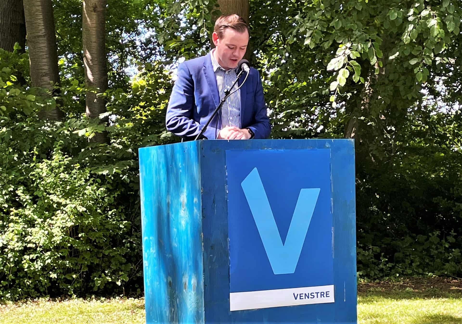 På grundlovsdag holdt Chris Preuss sin første tale som ...