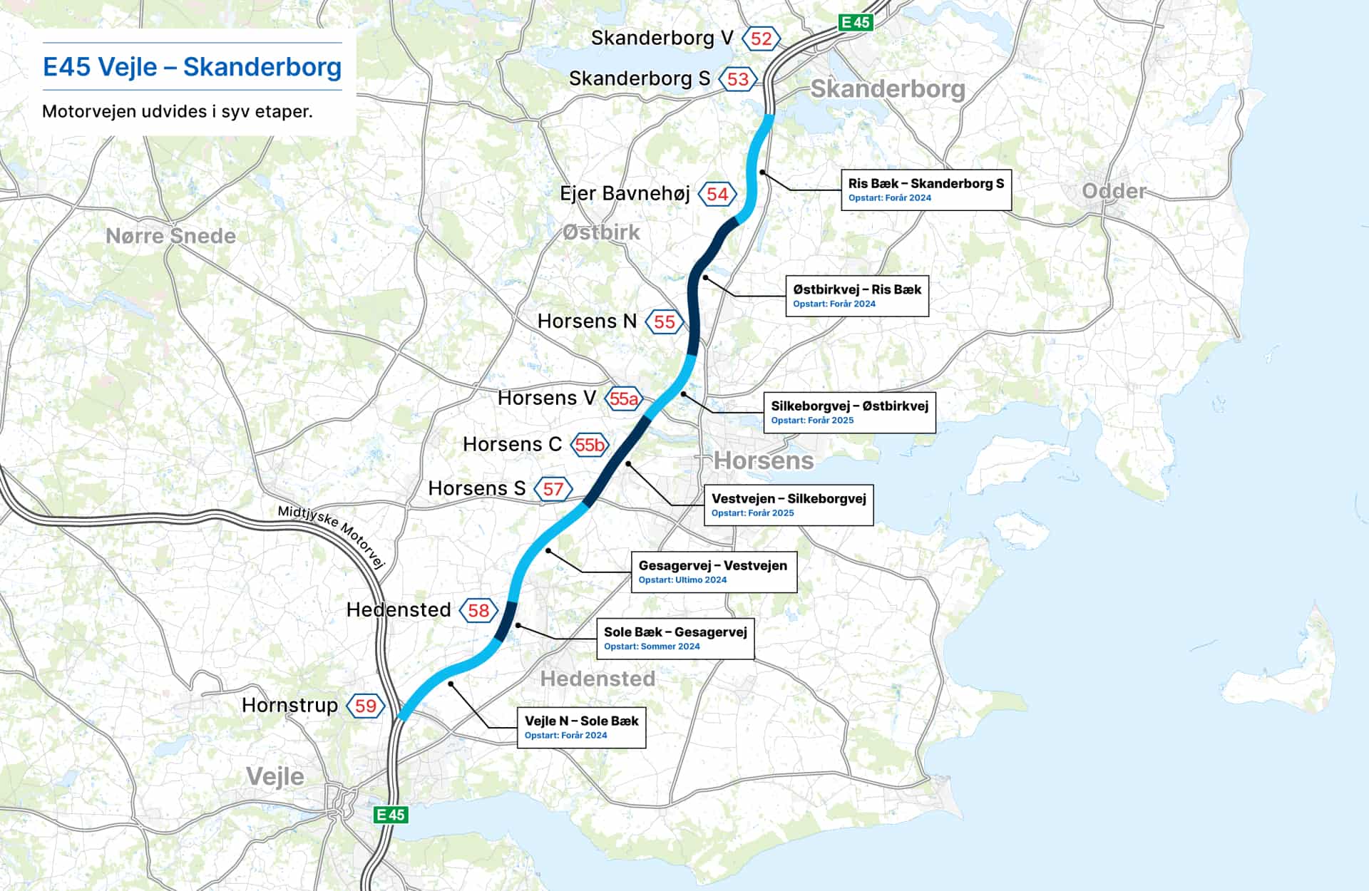 Nu bliver det alvor: Første udvidelse af E45-motorvejen begynder - her ...