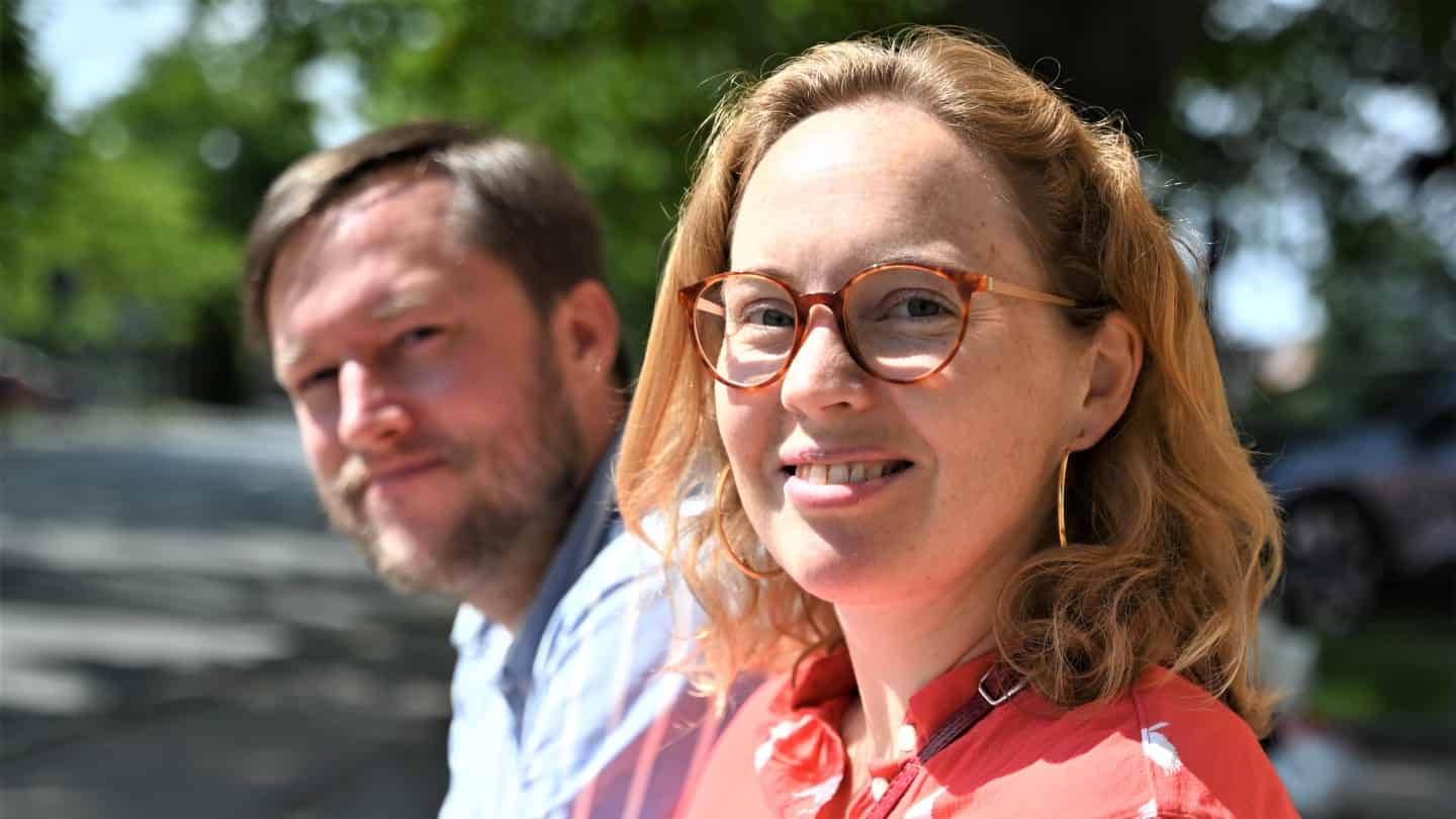 Børnefamilier som Sophie og Robins strømmer til Svendborg, der er ...