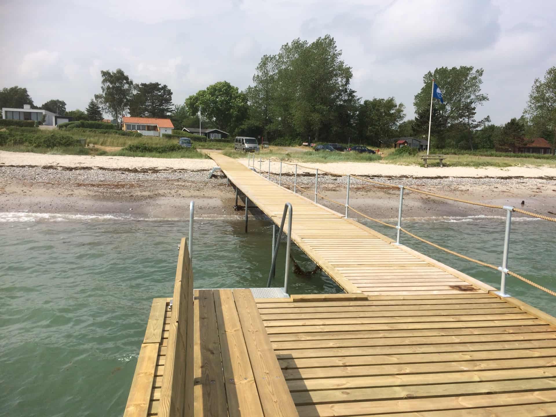 Moesgård Strand får den ultimative badebro: 50 meter ud i vandet | hsfo.dk