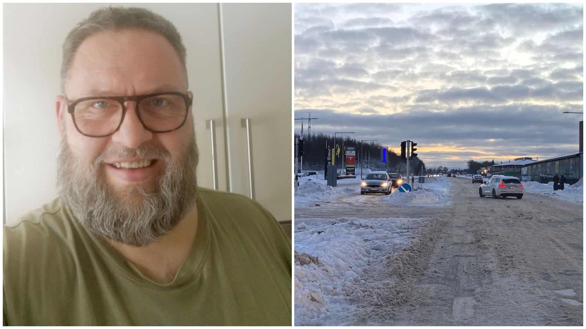 Lars Petter har overnattet på sit arbejde tre nætter efter snevejret ... Lars Petter har overnattet på sit arbejde tre nætter efter snevejret ...